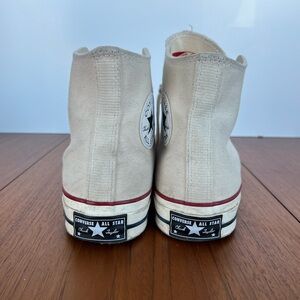 Converse | Shoes | Converse Hightop Sneakers In Cream | Poshmark